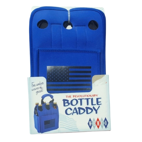 Wemco | Dining | New Wemco 6 Bottle Blue American Flag Caddy | Poshmark